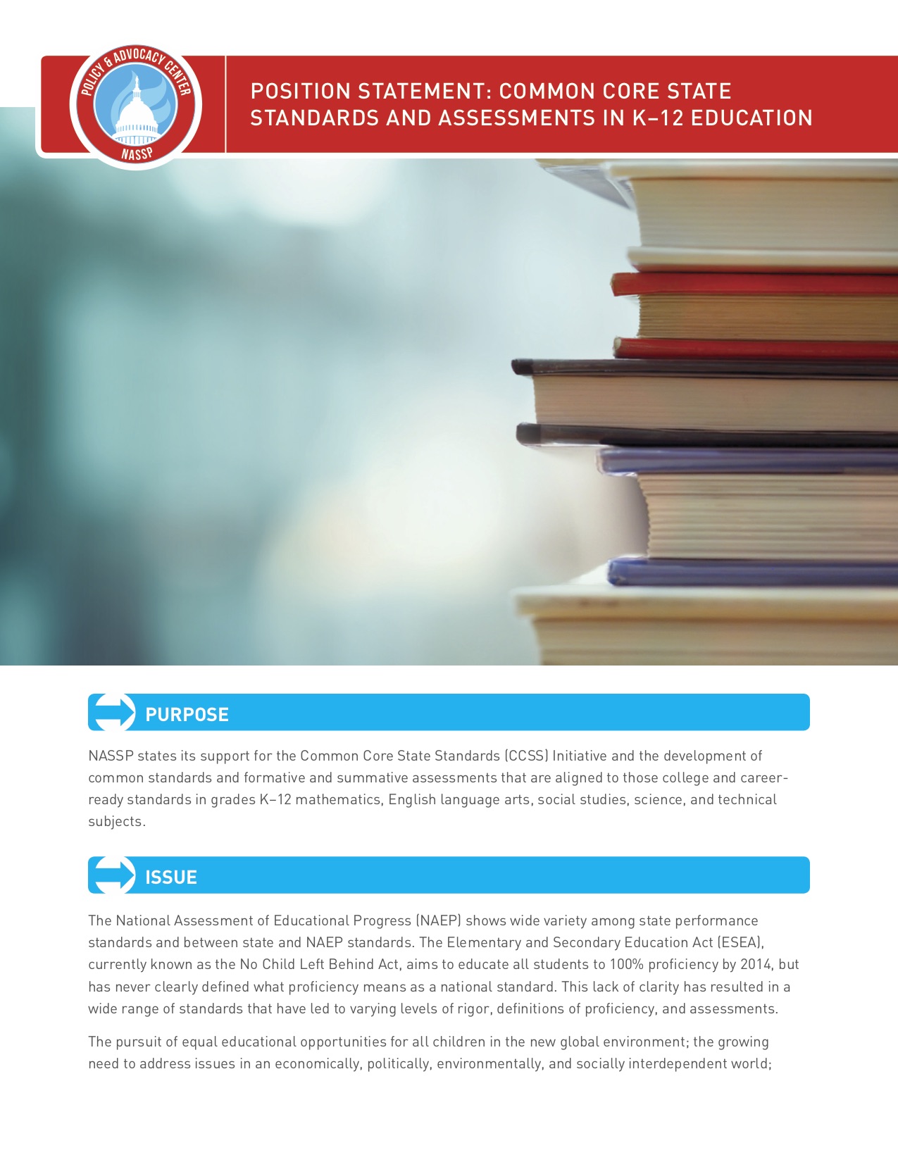 Common Core State Standards and Assessments in K–12 Education - NASSP ...