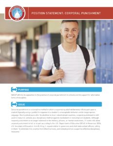 Corporal Punishment - NASSP | NASSP