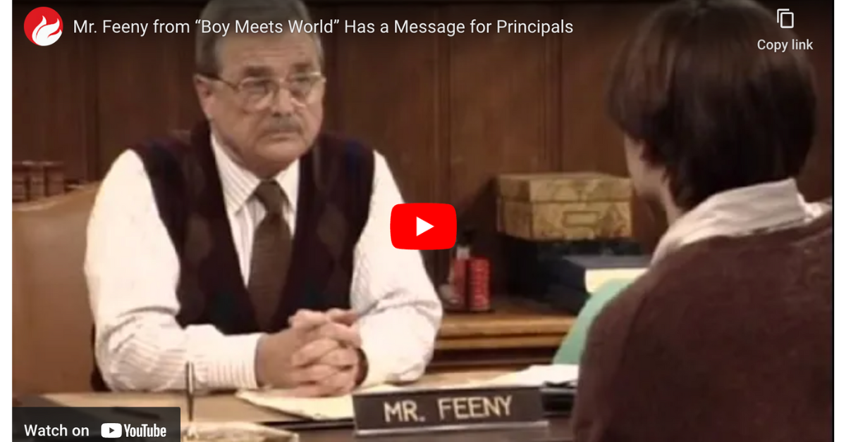 Mr. Feeny from “Boy Meets World” Has a Message for Principals | NASSP